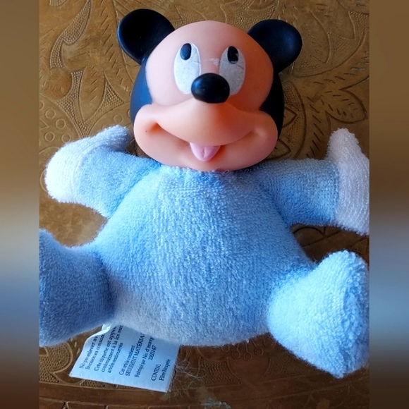 Disney | Toys | Vintage Disney Baby Blue Mickey Mouse Vinyl Head 5 ...